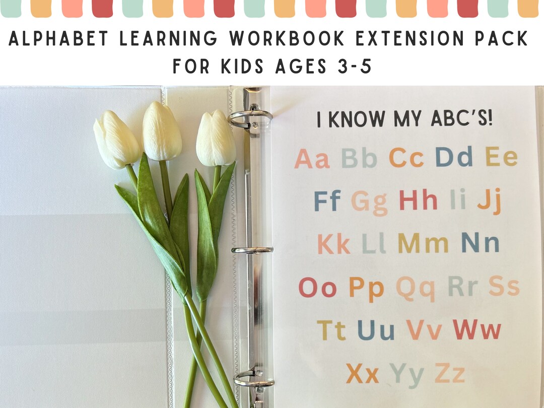 Learning Binder Alphabet Extension Pack Alphabet Learning - Etsy
