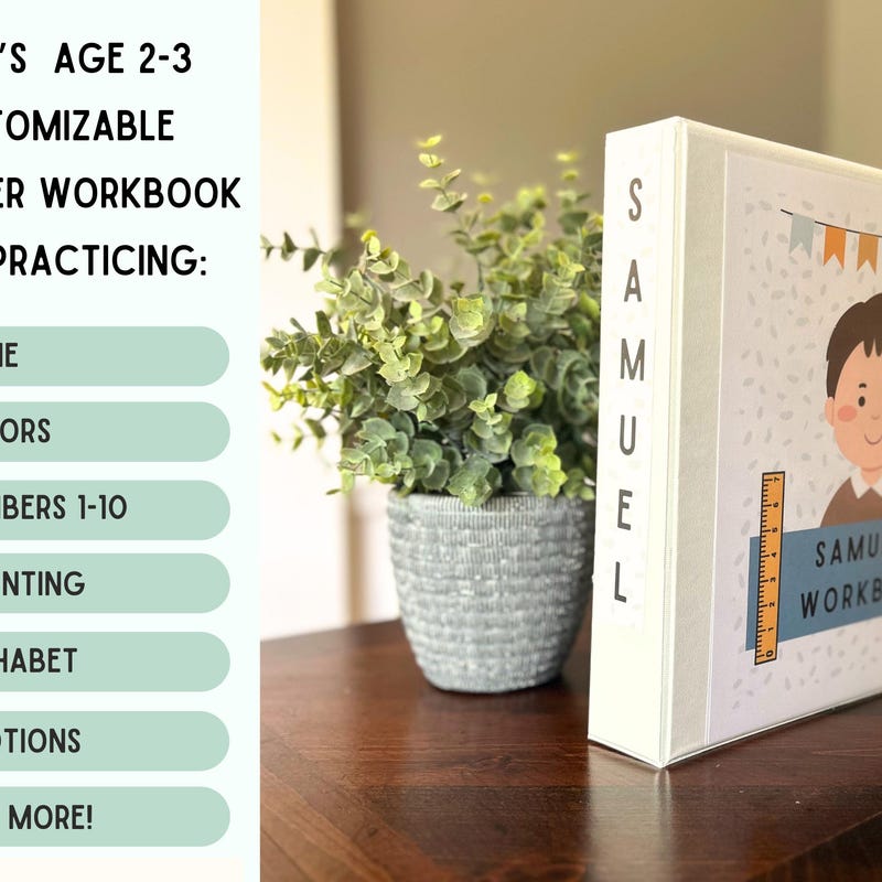 Preschool Learning Binder - Etsy