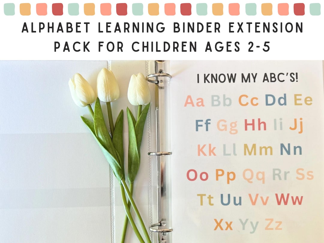 Learning Binder Alphabet Extension Pack, Alphabet Learning Aid ...