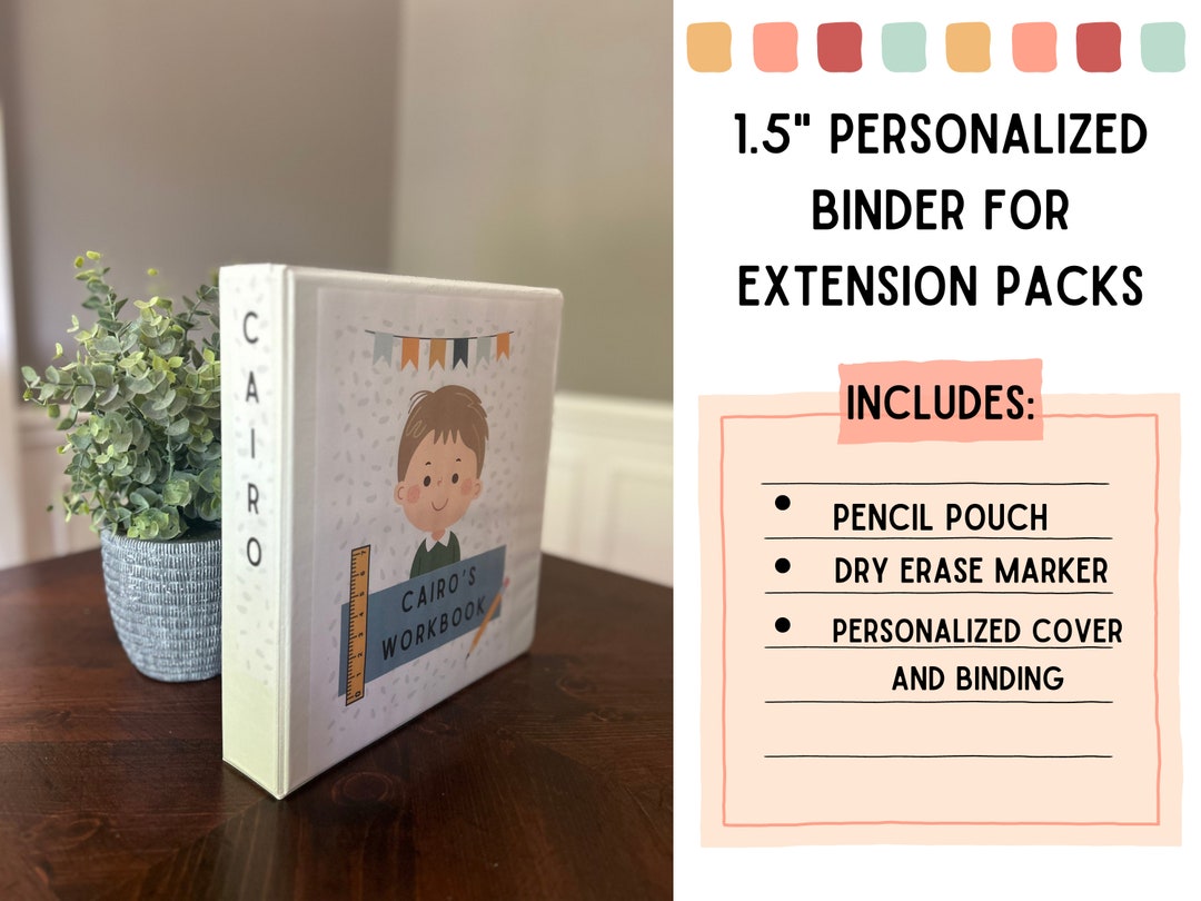 1.5 Inch Binder for Extension Packs and Learning Binder Material ...