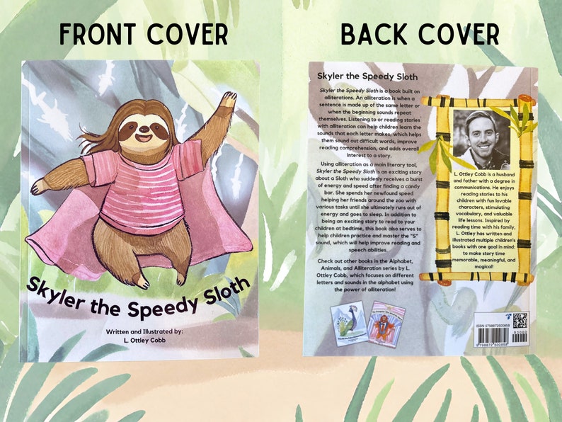 Skyler the Speedy Sloth, Children's Book, Children's Book With ...
