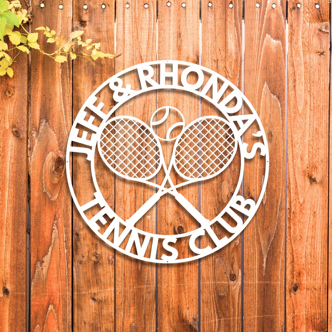 Tennis Sign | Tennis Racket | Tennis Ball and Racket | Club Sign ...