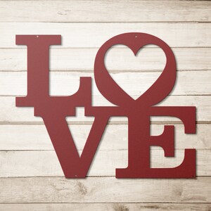 LOVE Sign, Metal Stacked Love Sign, Valentines Gift, Home Decor, Love ...