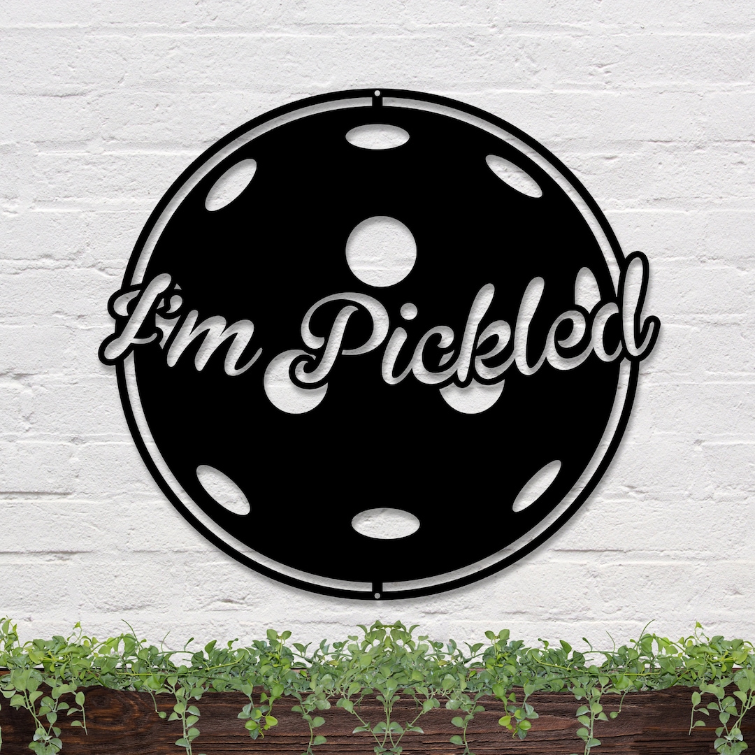 I'm Pickled Pickleball Sign | Pickleball Court Sign | Pickleball Club ...
