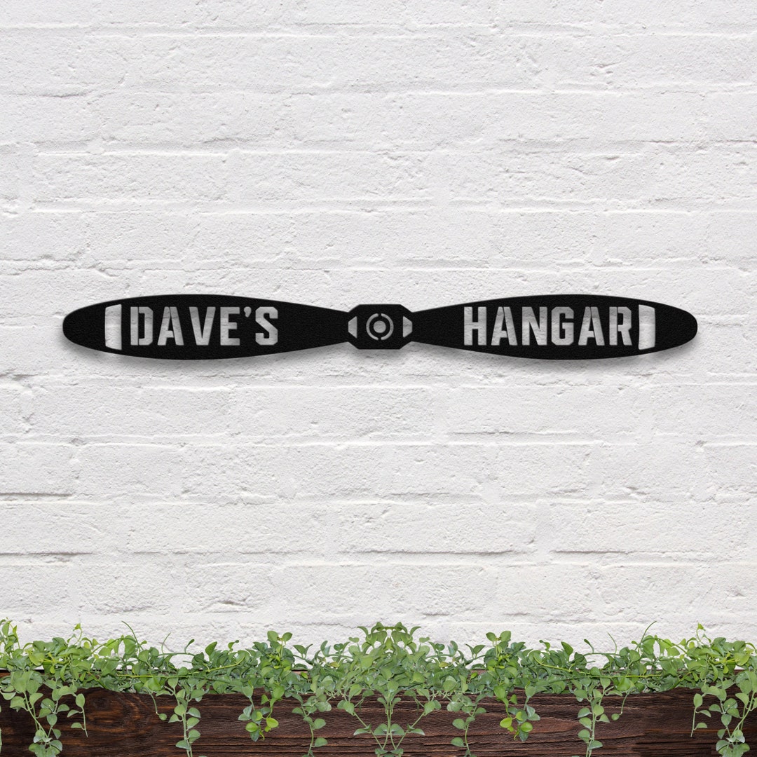 Airplane Prop Metal Sign | Metal Aviation Sign | Airplane Hangar Sign ...