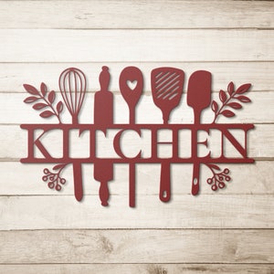 Kitchen Sign, Custom Metal Sign, Kitchen Decor, Metal Kitchen Sign ...