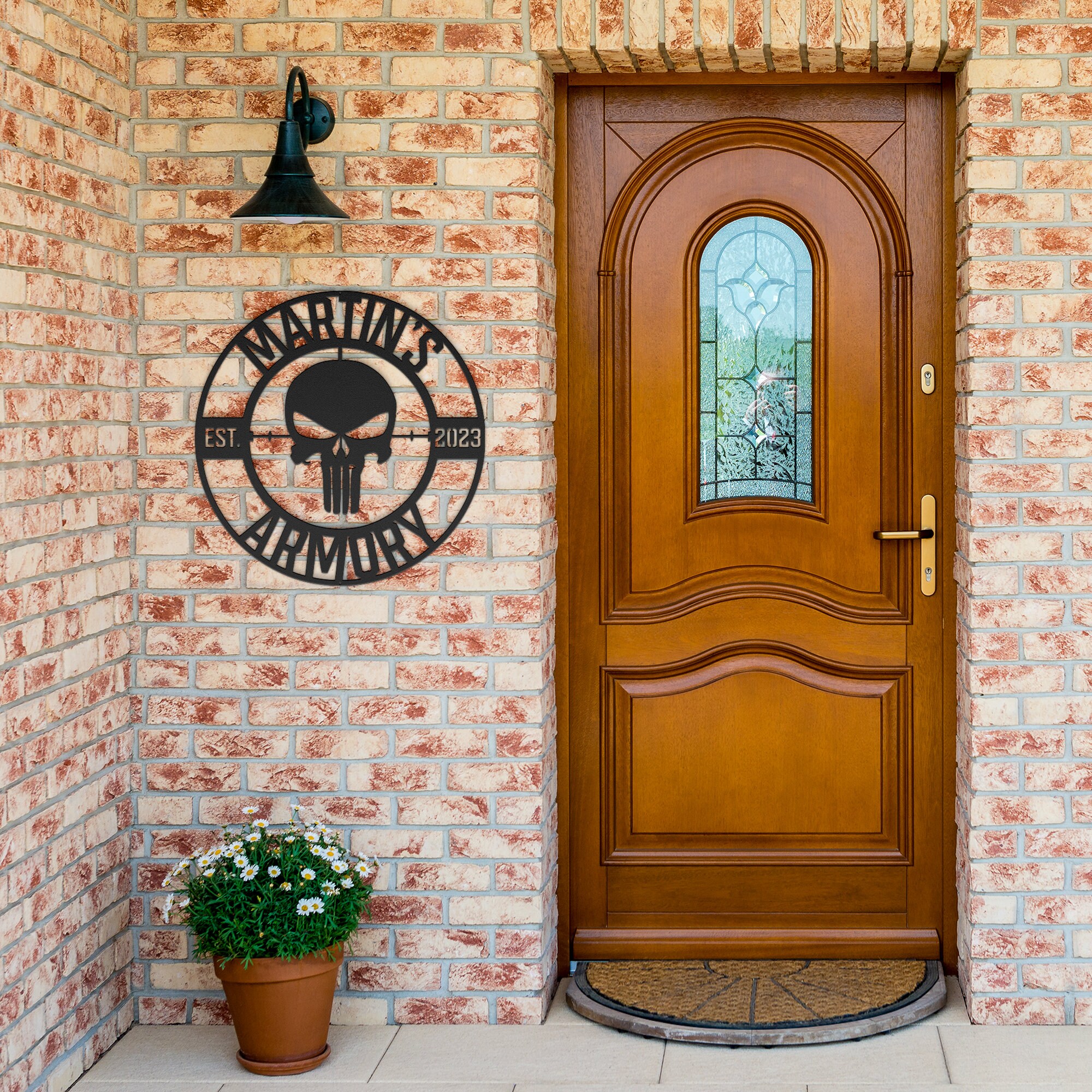Metal Punisher Sign | Custom Armory Sign | Personalized Armory Sign ...