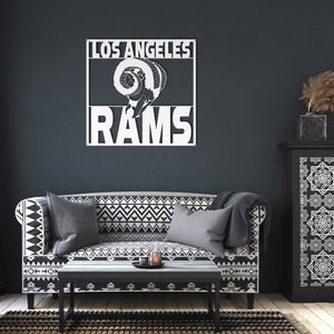 Los Angeles Rams Metal Sign | Rams Football Sign | Rams Fan Gift | Rams ...