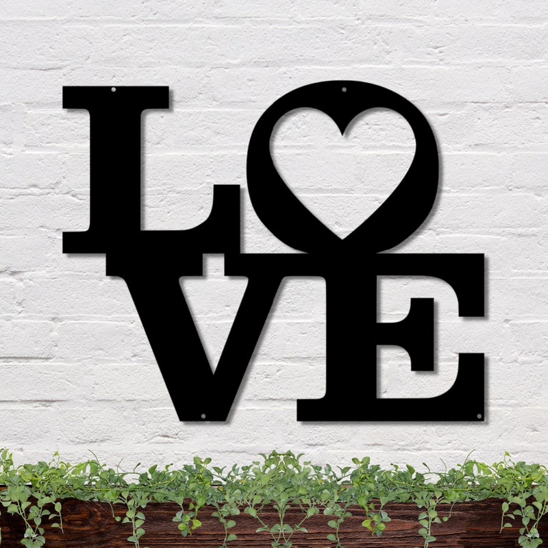 Love Metal Sign - Etsy