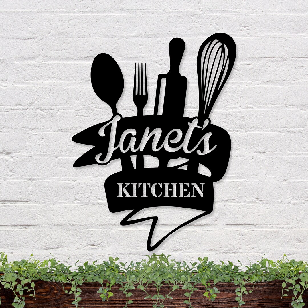 Personalized Kitchen Sign, Custom Metal Sign for Kitchen, Nana's ...