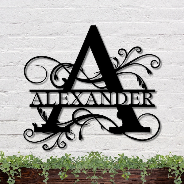 Personalized Initial Sign - Etsy