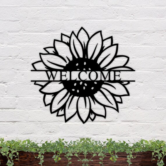 Personalized Sunflower Sign Sunflower Home Decor Sunflower - Etsy