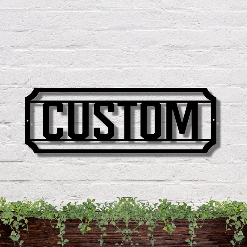Metal Name Plate - Etsy