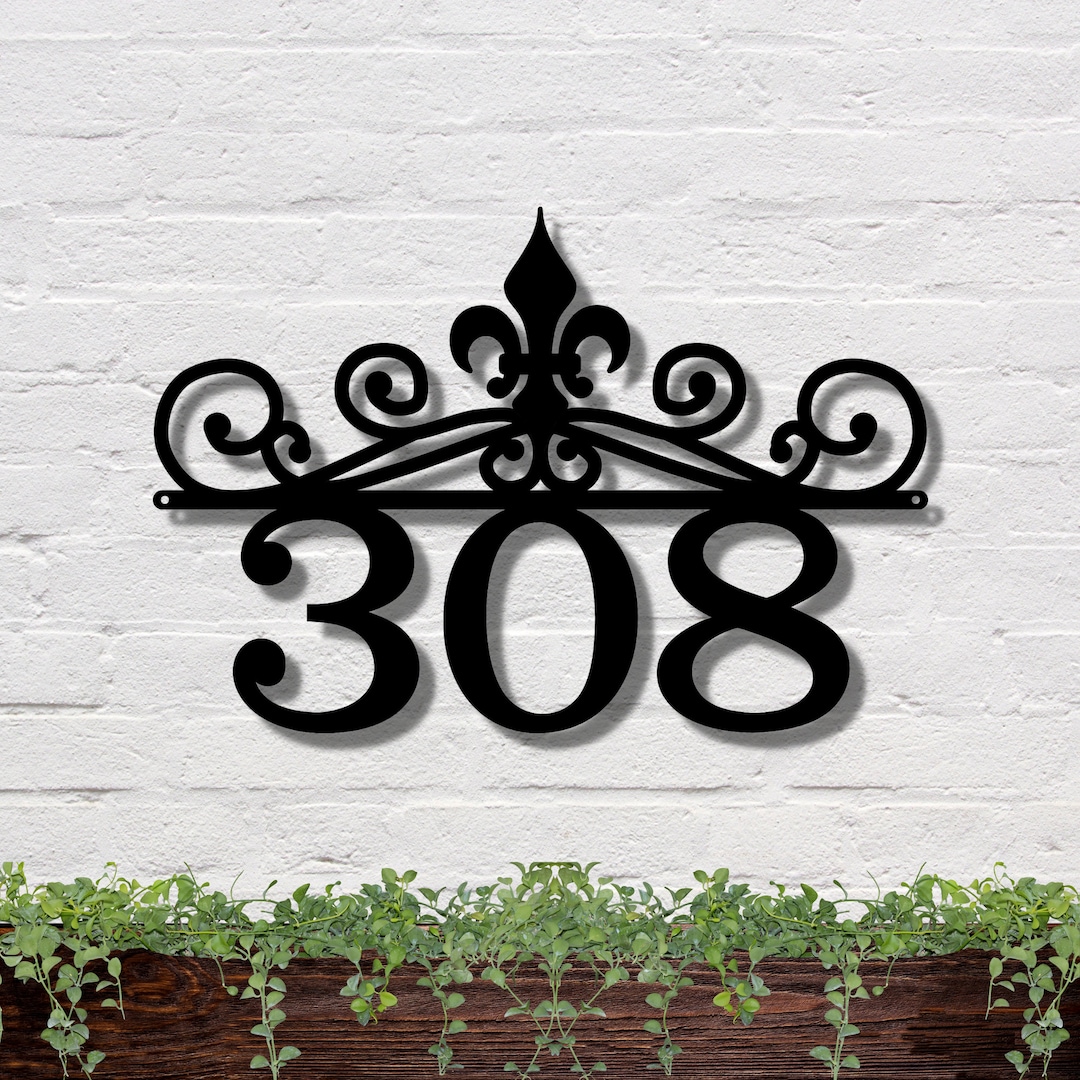 Custom Metal Address Sign, Address Numbers for House, Address Plaque ...