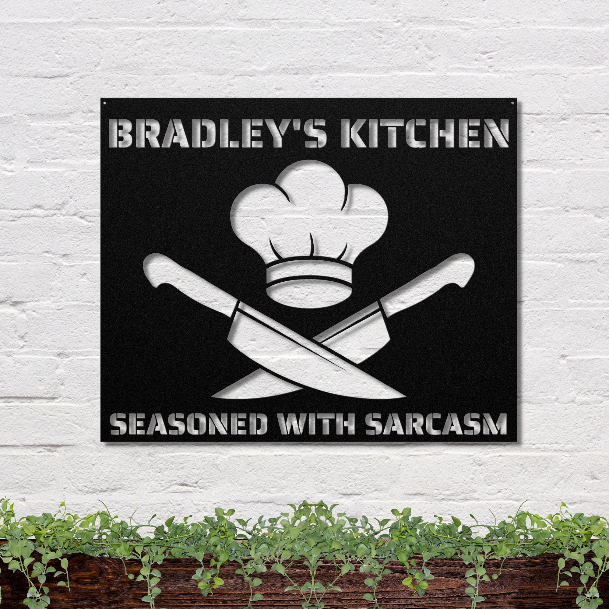 Chef Sign Custom Metal Sign for Kitchen Kitchen Sign - Etsy