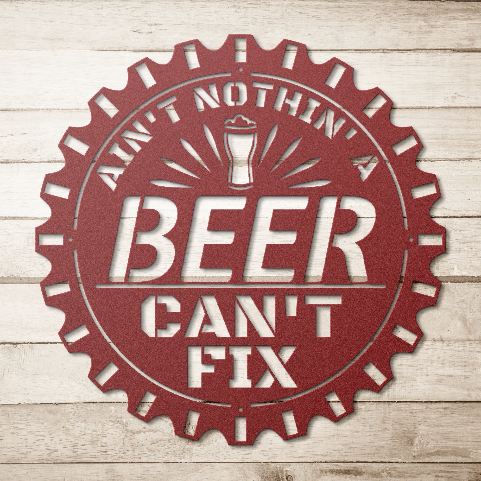 Beer Sign Mancave Sign Bar Sign Beer Top Sign Gift for - Etsy