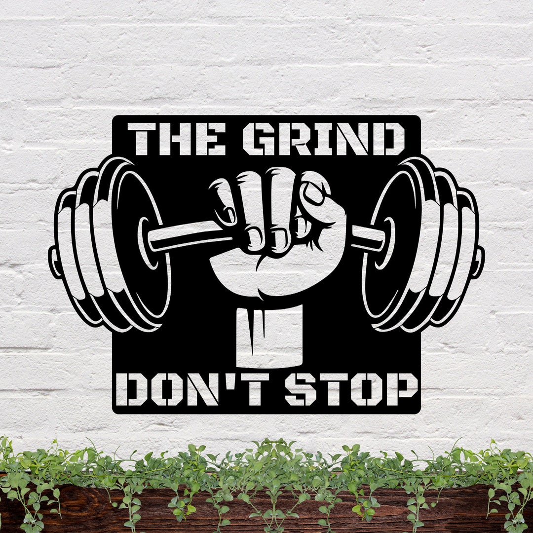 Personalized Metal Home Gym Sign, Weightlifting Wall Art - Etsy