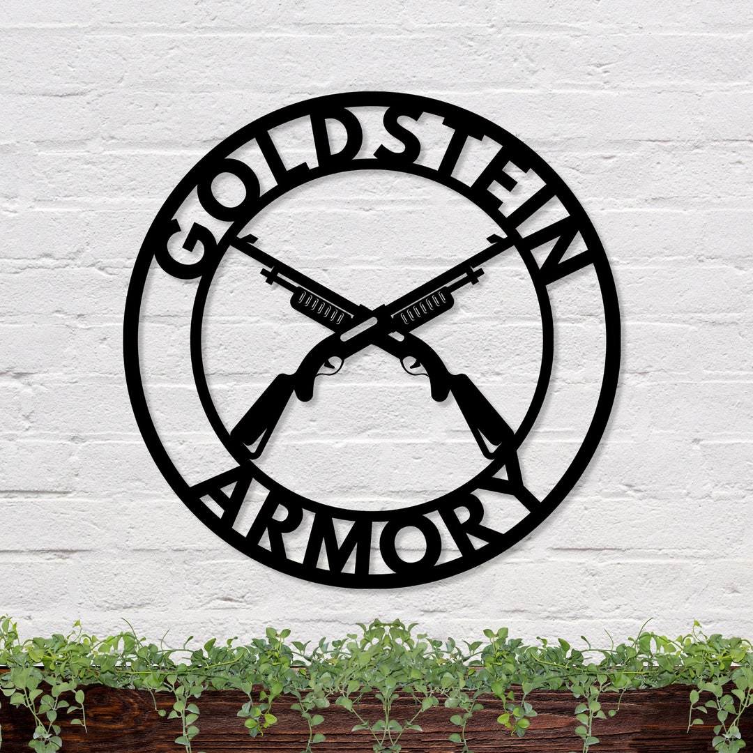 Custom Shotgun Sign, Armory Sign, Skeet Shooting Sign, Personalized ...