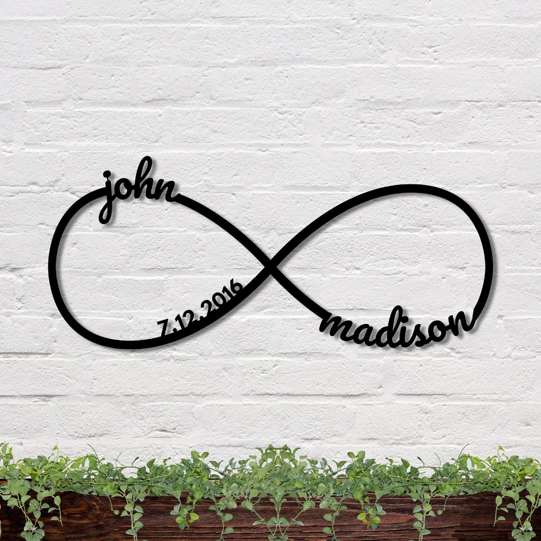 Personalized Infinity Sign, Valentine Love Gift, Infinity Name Sign ...