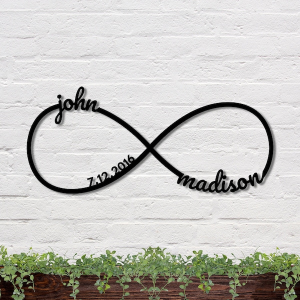 Infinity Name Sign - Etsy