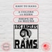 Los Angeles Rams Metal Sign | Rams Football Sign | Rams Fan Gift | Rams ...