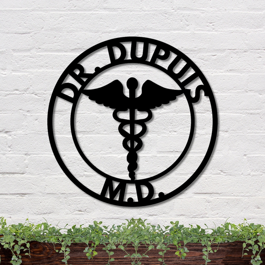 Personalized Metal Doctor Sign, Metal Health Care Sign, Custom Metal ...