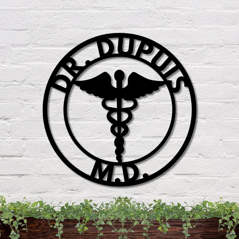 Personalized Metal Doctor Sign, Custom Healthcare Office Decor - Etsy