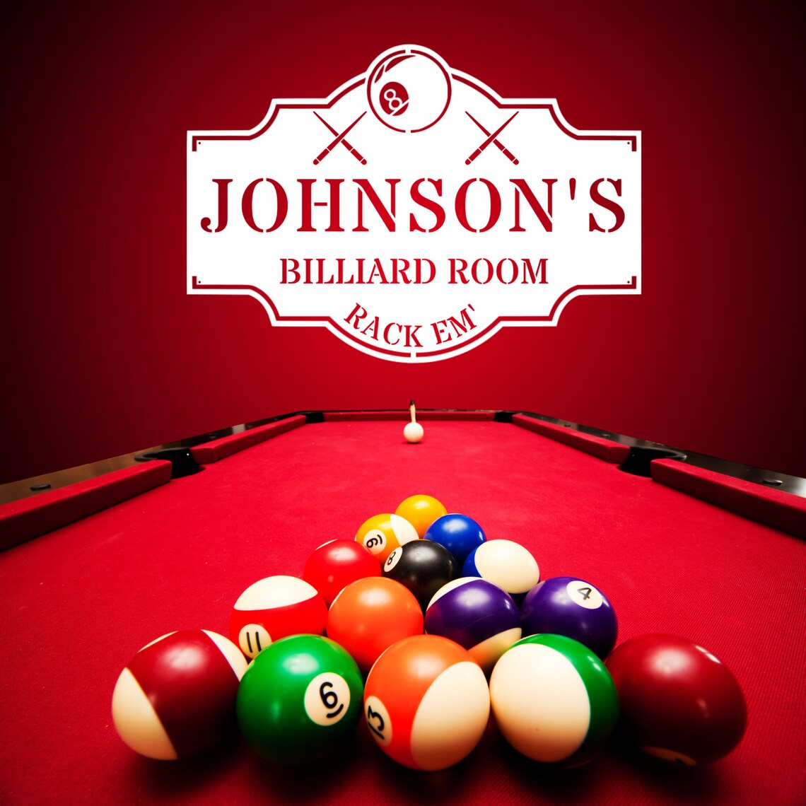 Pool Room Sign Pool Table Sign Billiard Room Sign Custom - Etsy