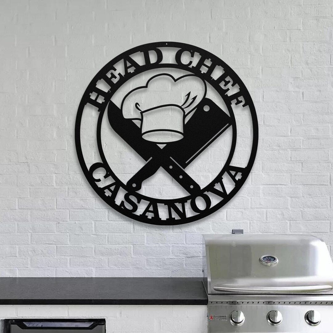 Custom Chef Sign | Culinary Grad Gift | Culinary School Kitchen Gift ...