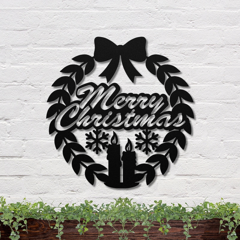 Metal Wreath Signs - Etsy