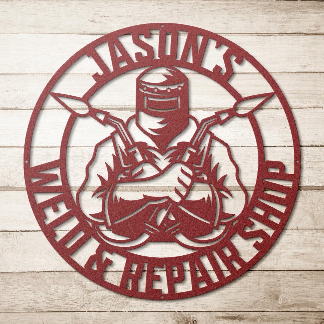 Welding Shop Sign | Personalized Weld and Repair Shop Sign | Custom ...