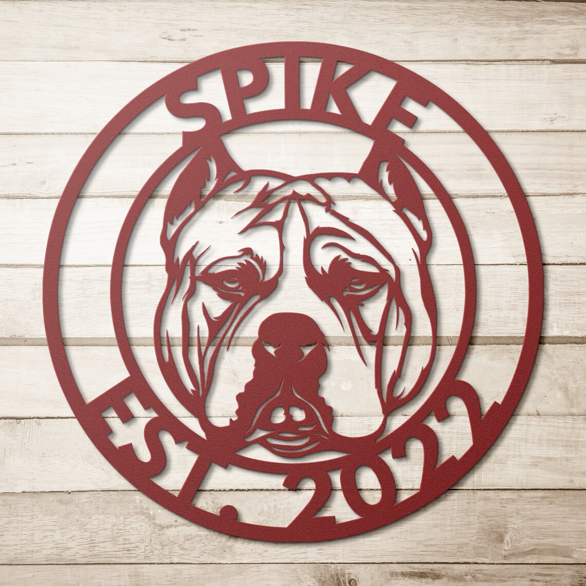 Pitbull Sign Pitbull Name Sign Personalized Dog Sign Dog - Etsy