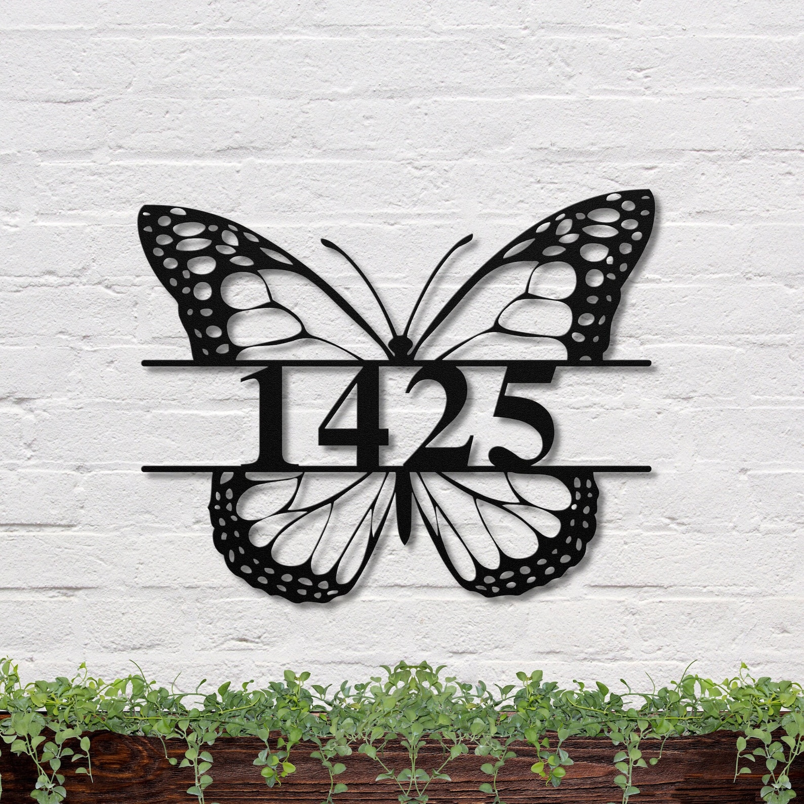 Custom Butterfly Address Sign Custom Metal Name Sign - Etsy