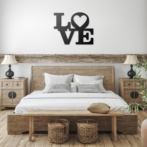 LOVE Sign, Metal Stacked Love Sign, Valentines Gift, Home Decor, Love ...
