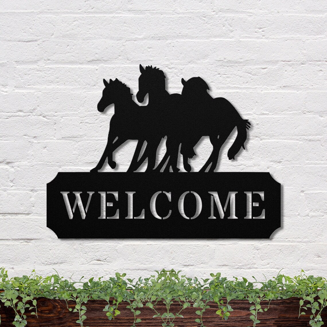 Custom Horse Address Sign, Custom Horse Sign, Horse Welcome Sign ...