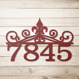 Custom Metal Address Sign, Powder Coated House Number Plaque - Etsy