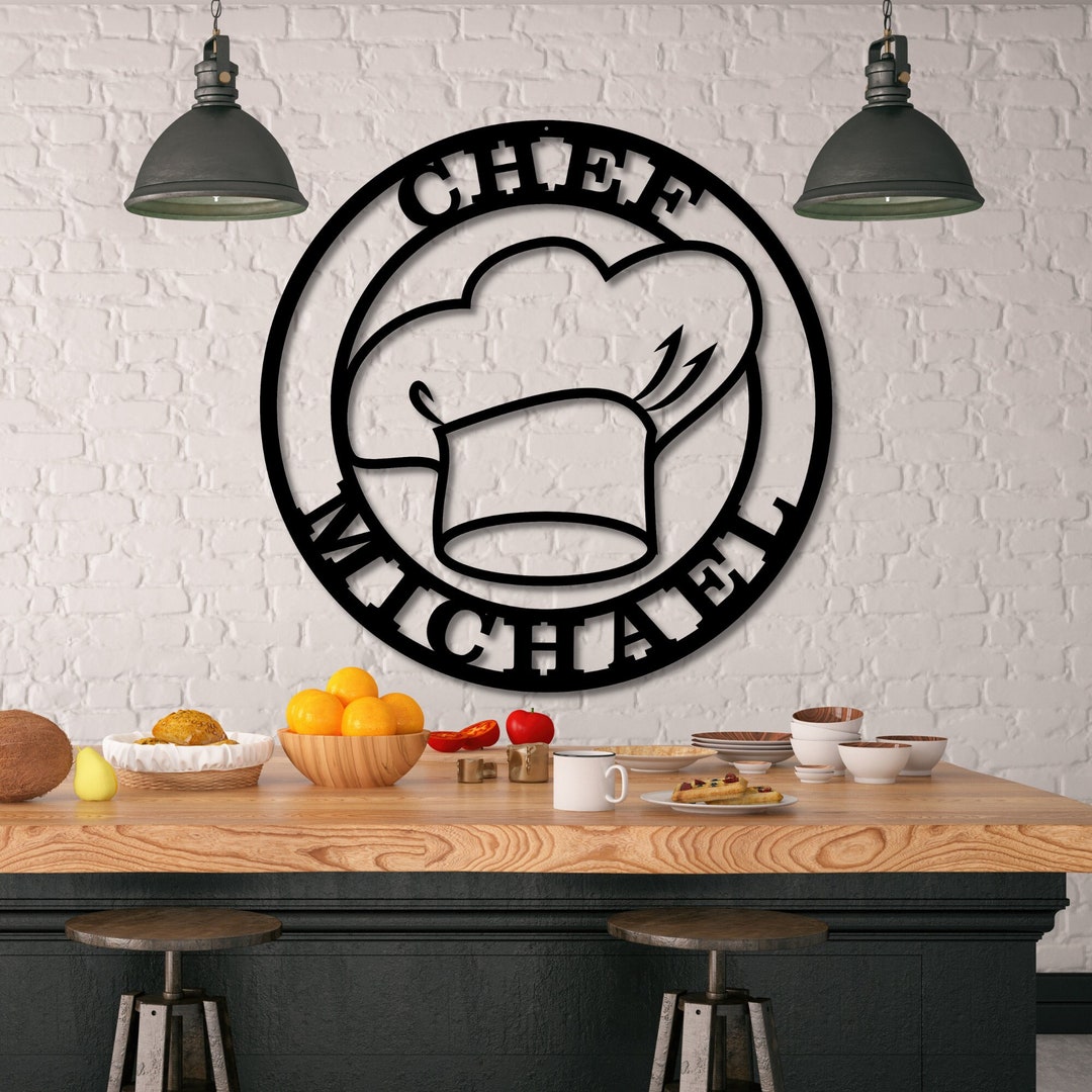 Personalized Chef Hat, Custom Cooking Sign, Custom Chef Hat Sign ...