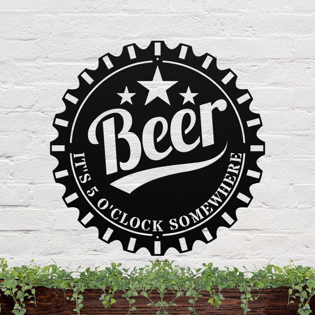 Beer Sign, Mancave Sign, Bar Sign, Beer Top Sign, Gift for Beer Drinker ...