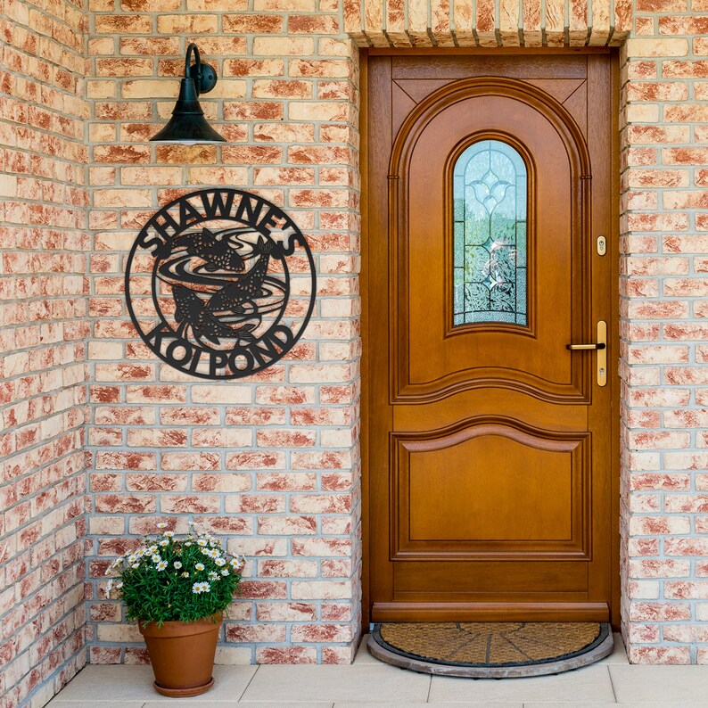 Personalized Koi Pond Sign Koi Fish Sign Custom Koi Pond - Etsy