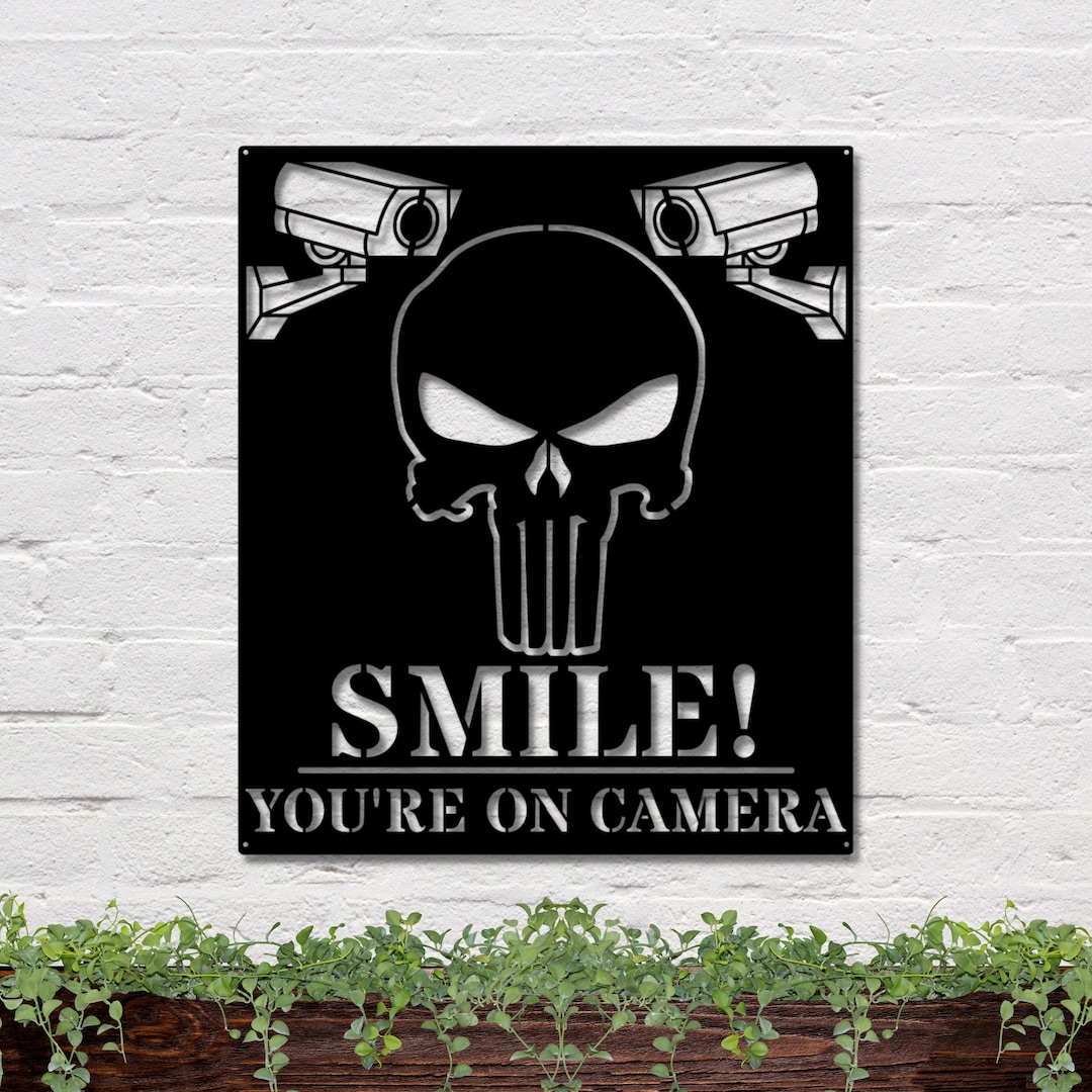 Security Sign, Security Camera Sign, Smile You're on Camera Sign ...