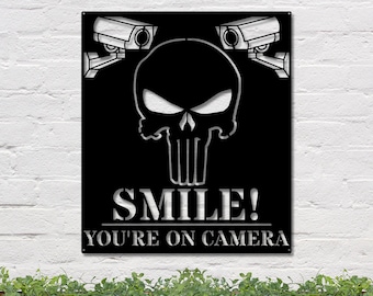 Smile You're on Camera Sign, You're on Camera Sign, Custom Security ...
