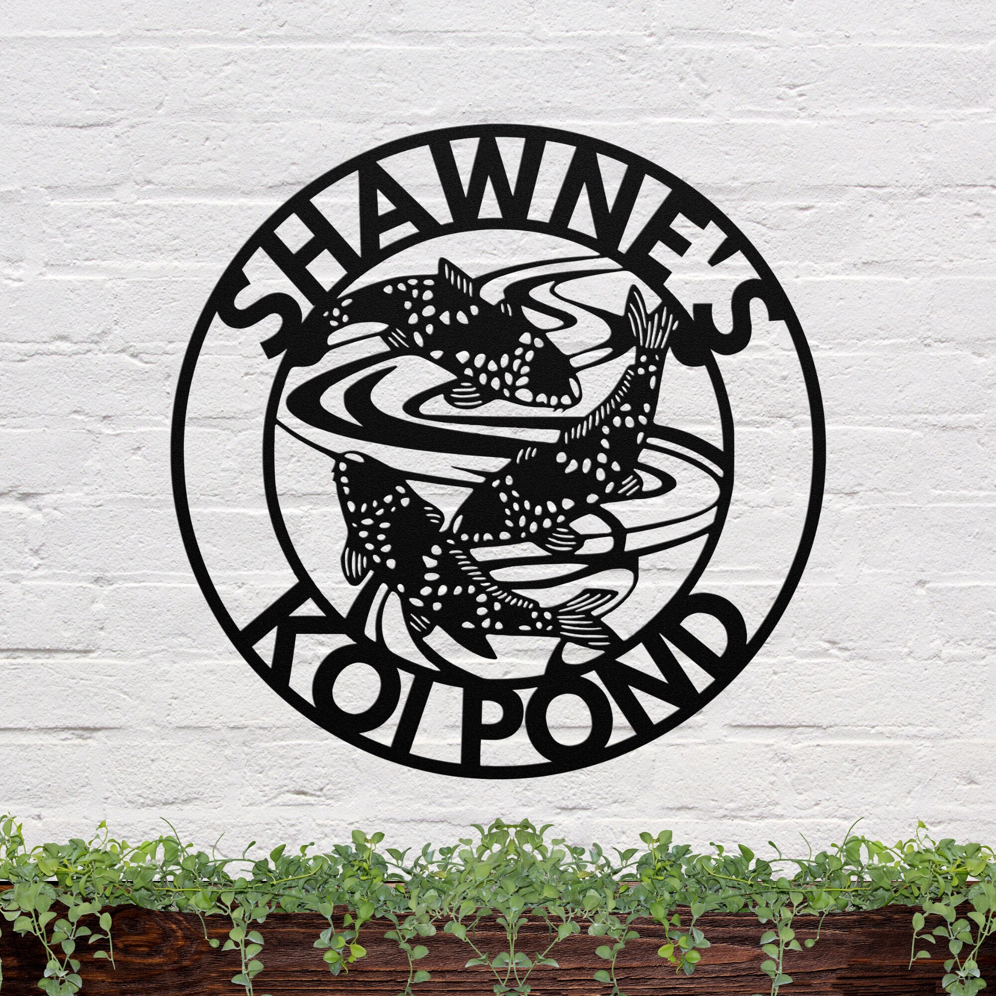 Personalized Koi Pond Sign Koi Fish Sign Custom Koi Pond - Etsy
