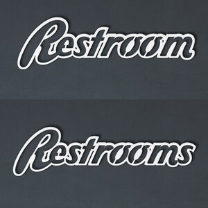 Restroom Sign, Business Restroom Sign, Restuarant Restroom Sign ...