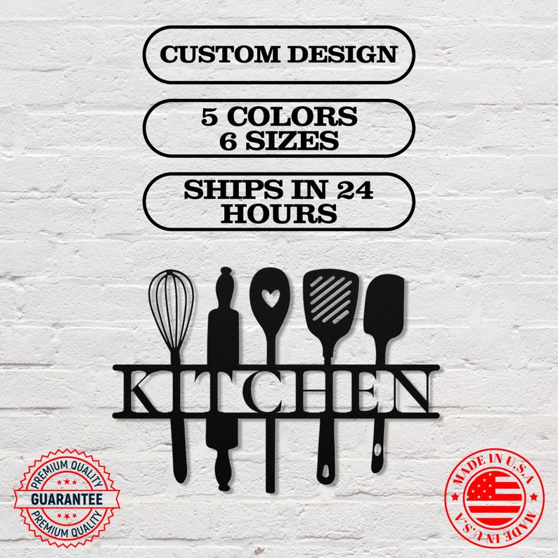 Kitchen Sign Custom Metal Sign Kitchen Decor Metal Kitchen - Etsy