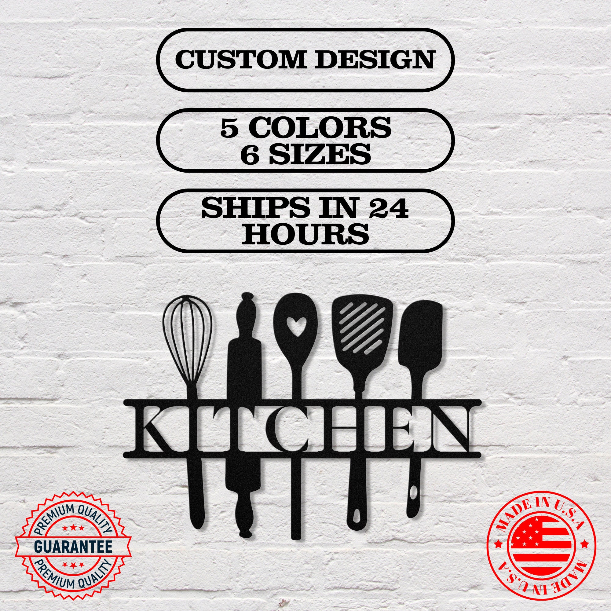 Kitchen Sign, Custom Metal Sign, Kitchen Decor, Metal Kitchen Sign ...