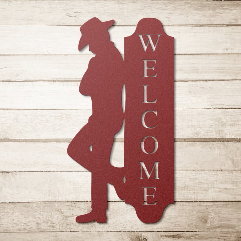 Welcome Sign Howdy Welcome Sign Cowboy Welcome Sign Front - Etsy