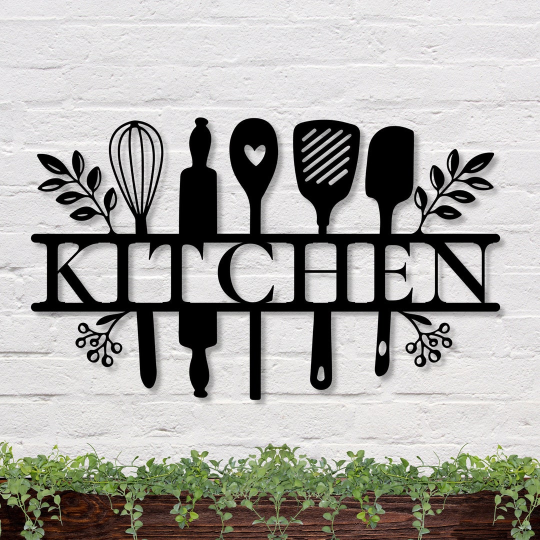 Kitchen Sign, Custom Metal Sign, Kitchen Decor, Metal Kitchen Sign ...