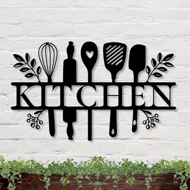 Kitchen Sign, Custom Metal Sign, Kitchen Decor, Metal Kitchen Sign ...