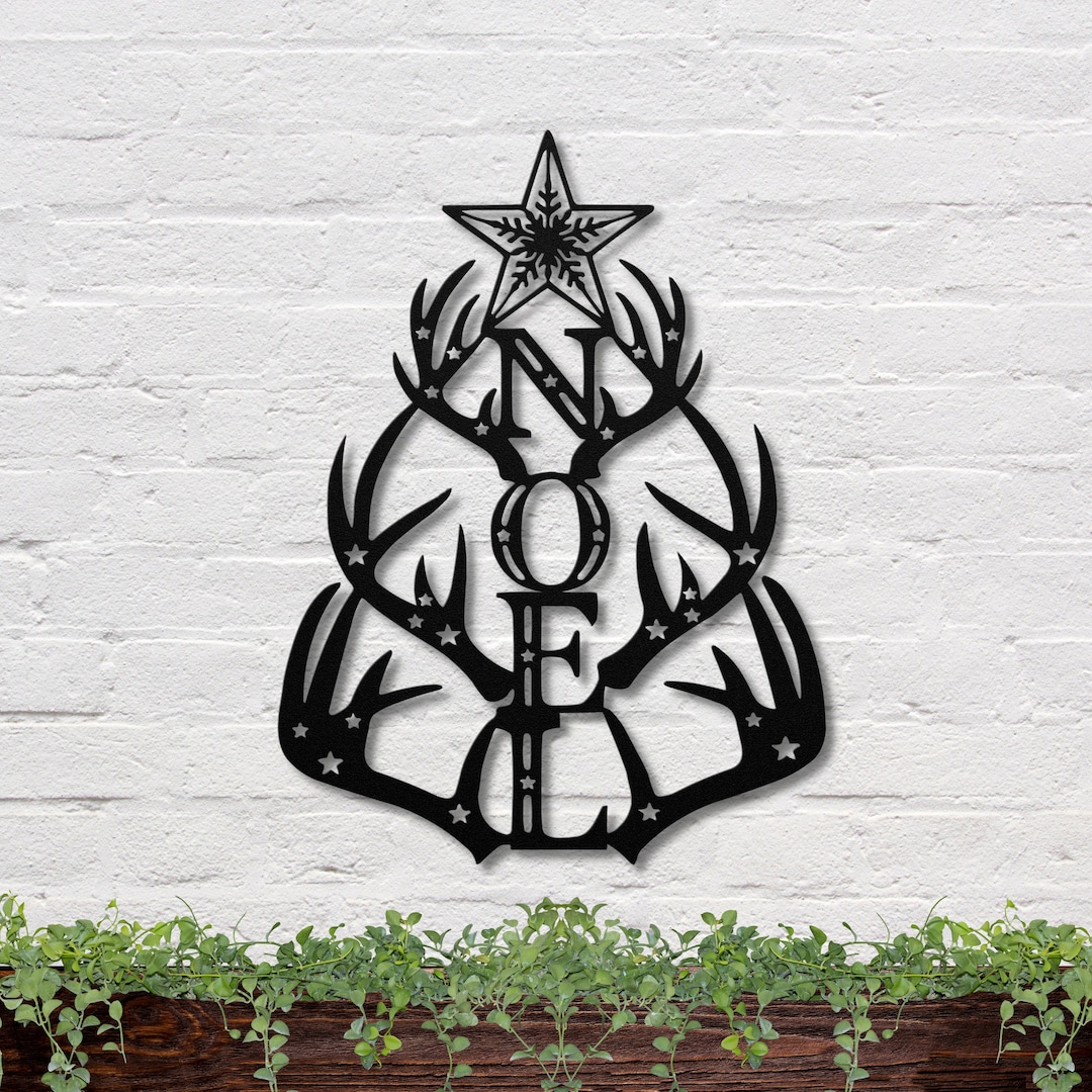 Noel Sign, Noel Christmas Sign, Noel Antler Sign, Noel Snowflake Sign ...