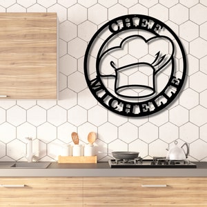Personalized Chef Hat, Custom Cooking Sign, Custom Chef Hat Sign ...